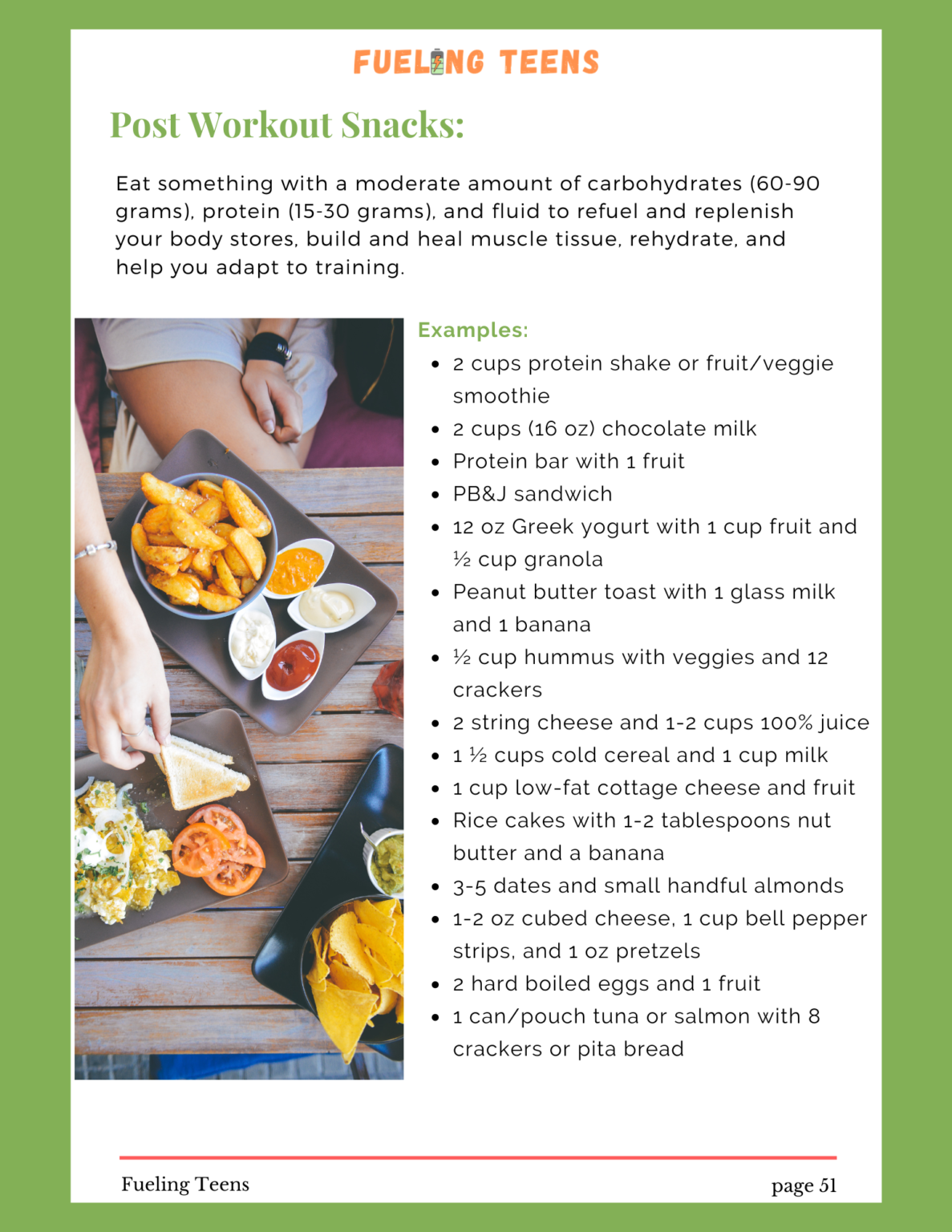 Nutrition Game Plan for Teenage Athletes – Fueling Teens